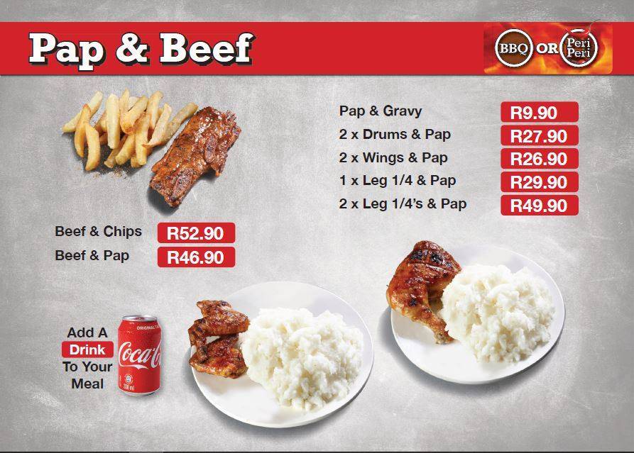 Menu at Sizzlers Braai Atlyn restaurant, Pretoria
