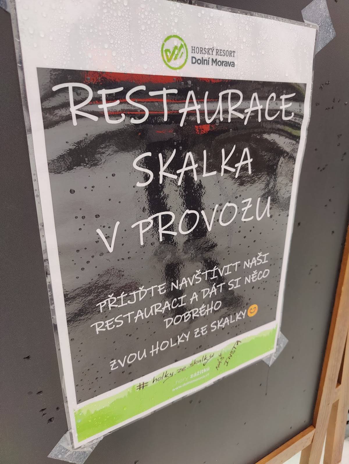 Menu at Restaurace Skalka restaurant, Dolní Morava