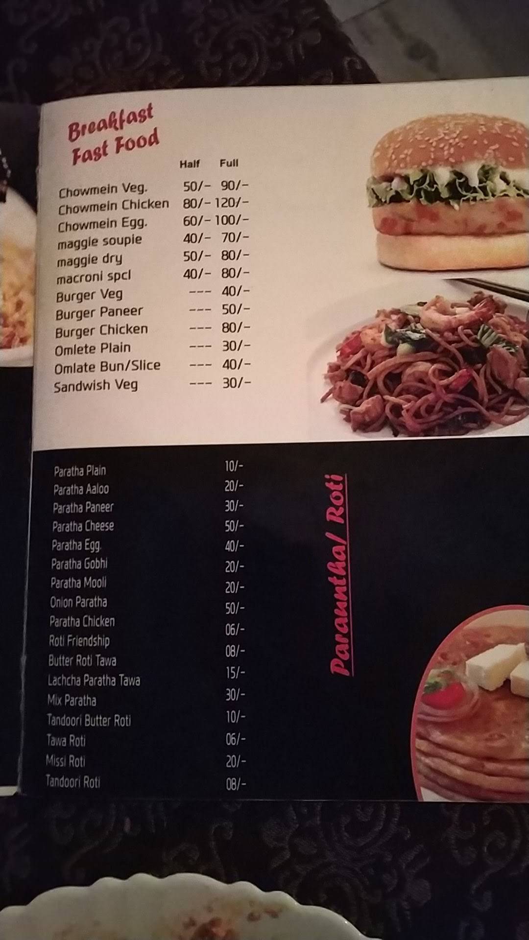 Menu at Snacks Point Veg Restaurant, Roorkee