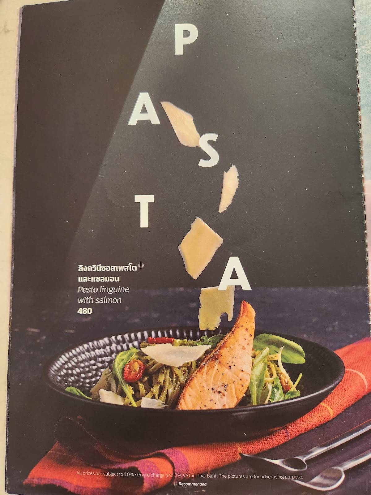 Menu at Sola Luna Rooftop Restaurant, Pattaya City