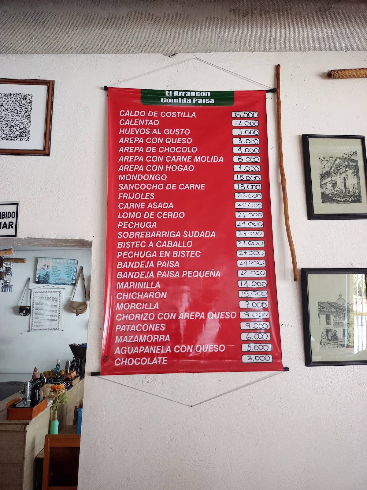 Menu at Solo Sopas restaurant, Silvania