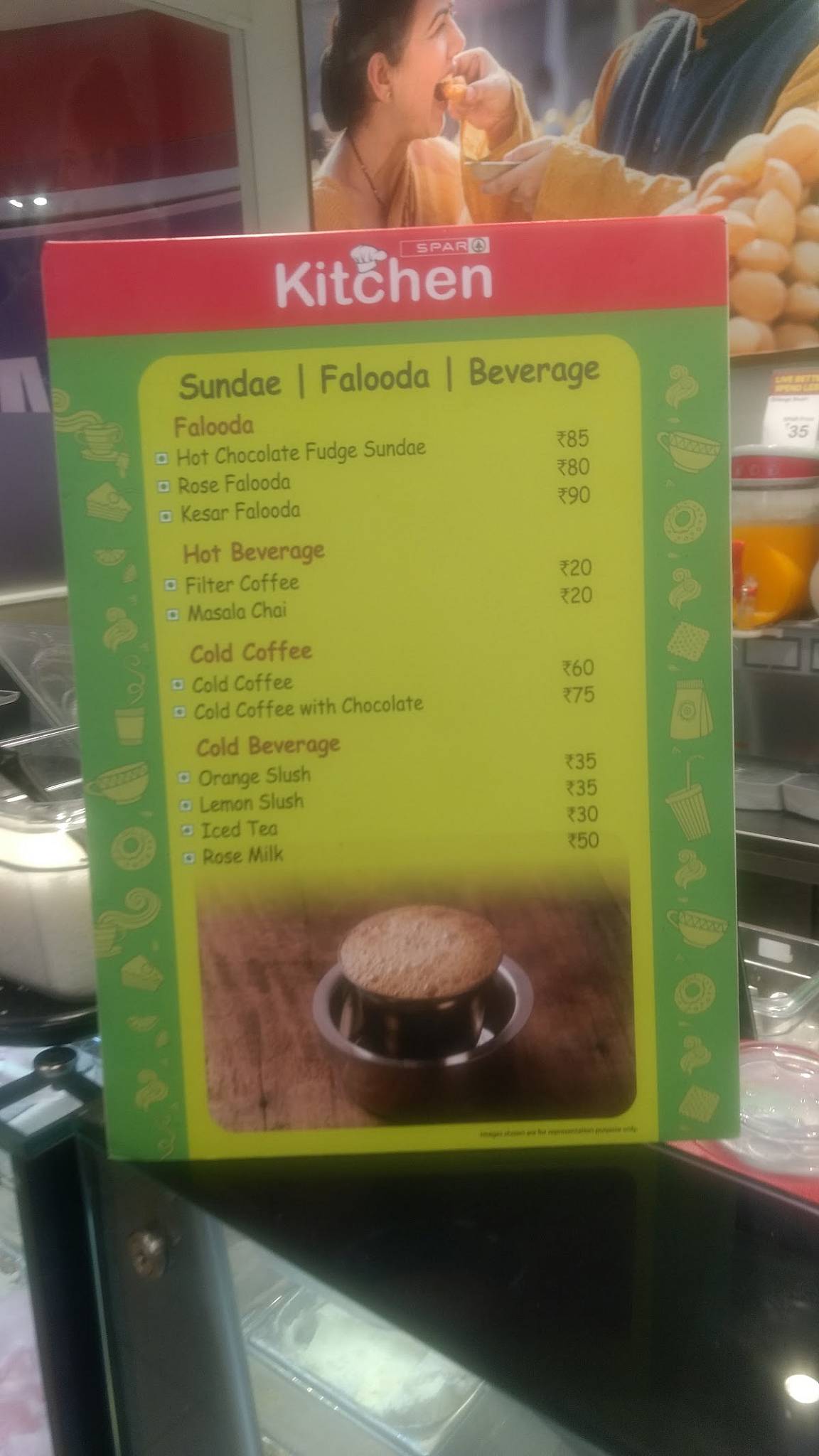 Menu at Spar Kitchen, Chennai
