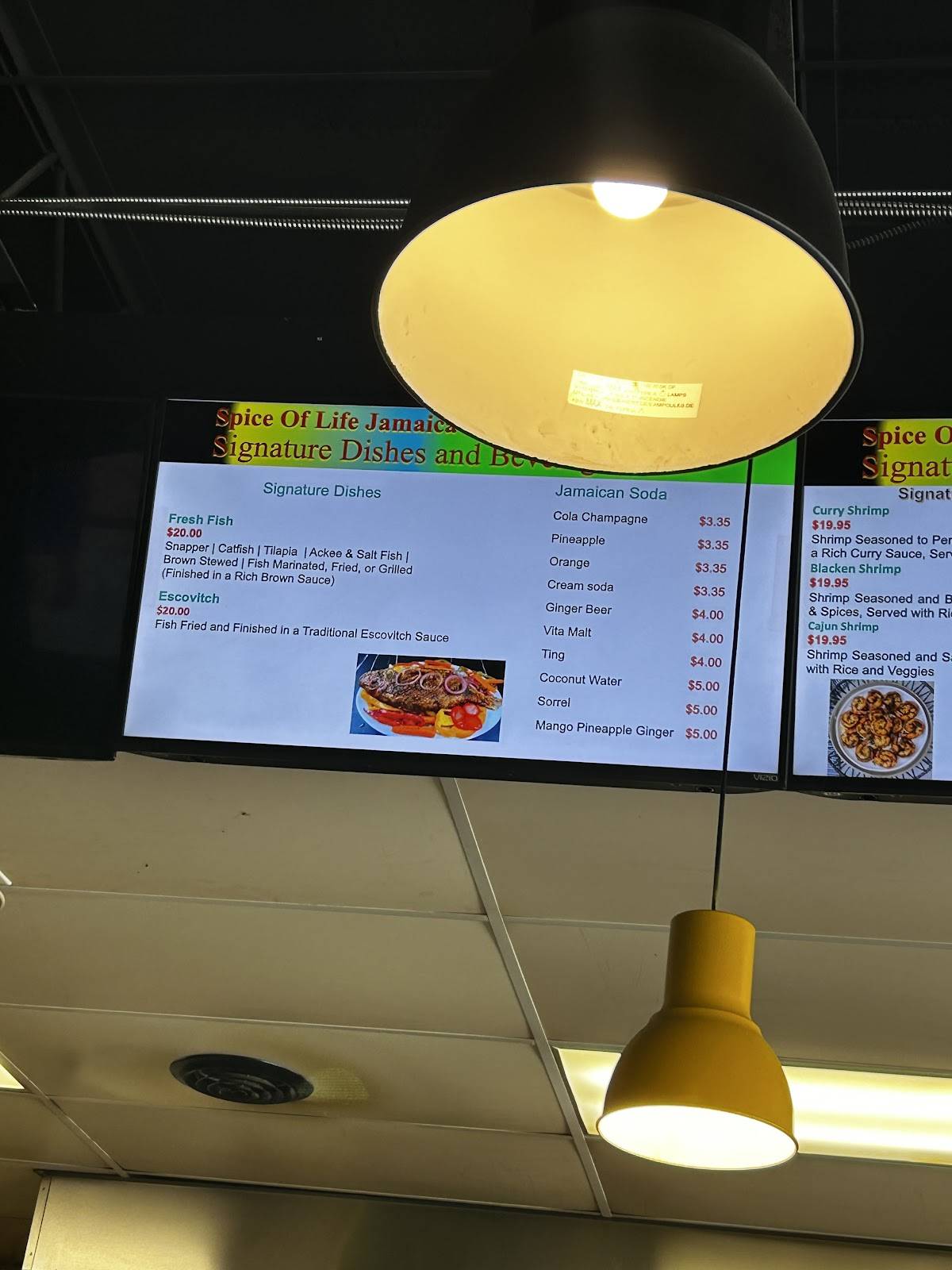 Menu at Spice of Life Jamaica Restaurant, Birmingham