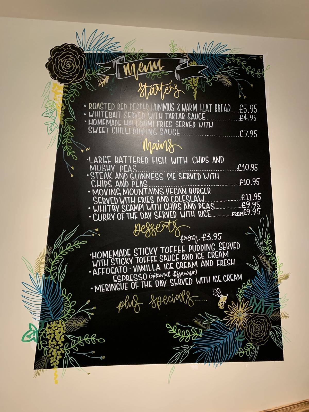 Menu at St Dunstans Inn pub & bar, Macclesfield