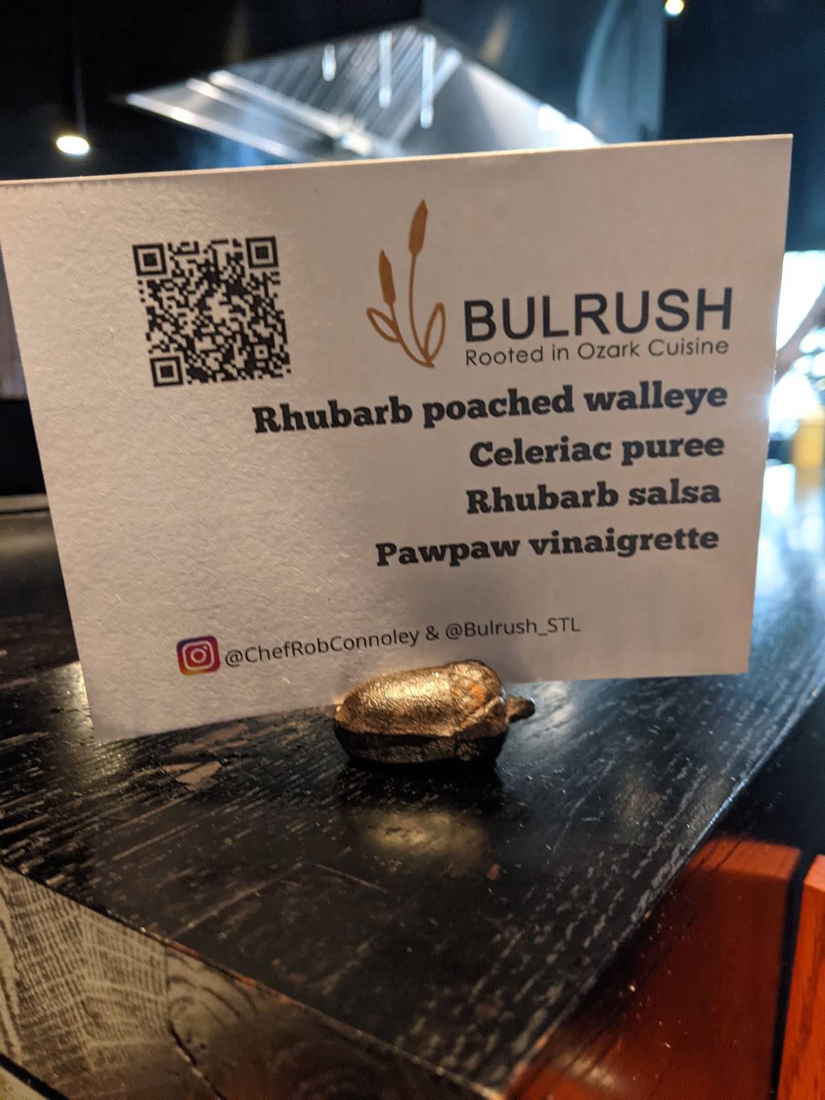 Menu at Bulrush StL Restaurant, St. Louis