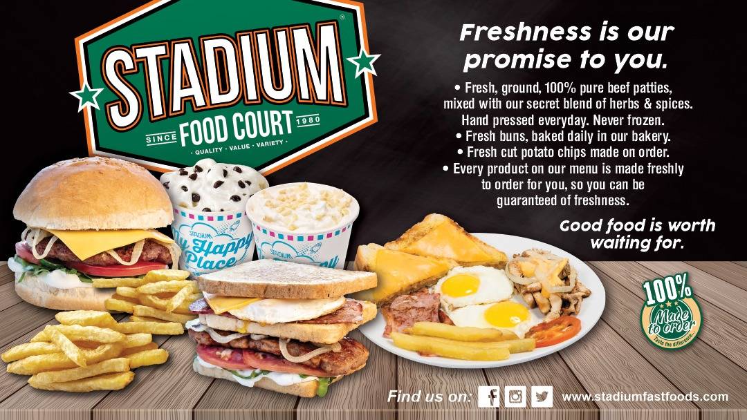 Menu at Stadium Fast Foods Twin City, Bloemfontein, Shop 30