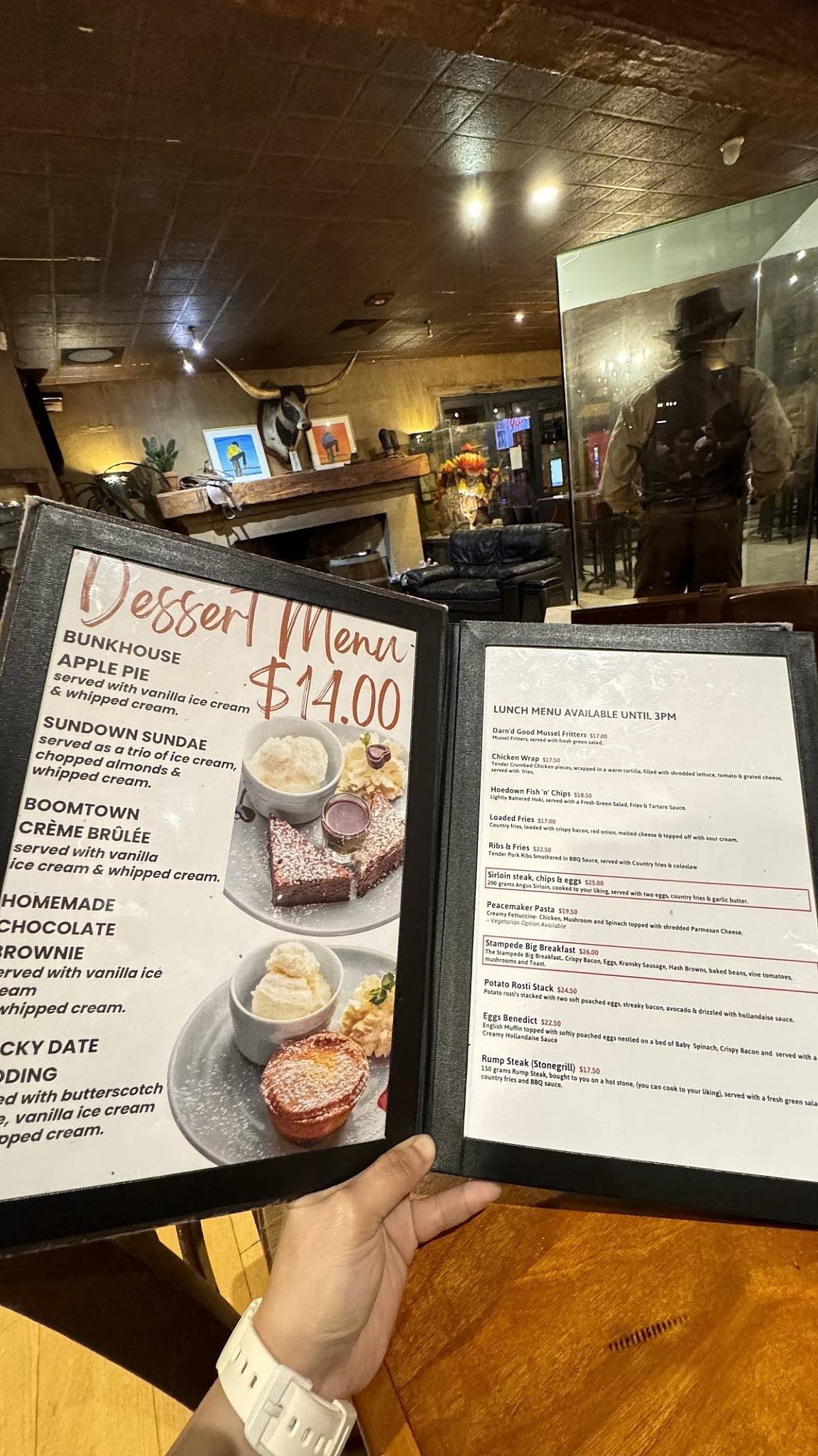 Menu at Stampede Restaurant & Bar, Papakura