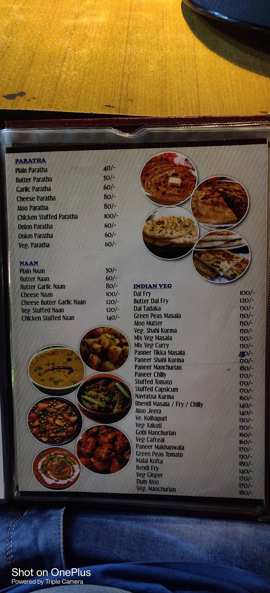 Menu at Starlight Restaurant & Bar, Arpora