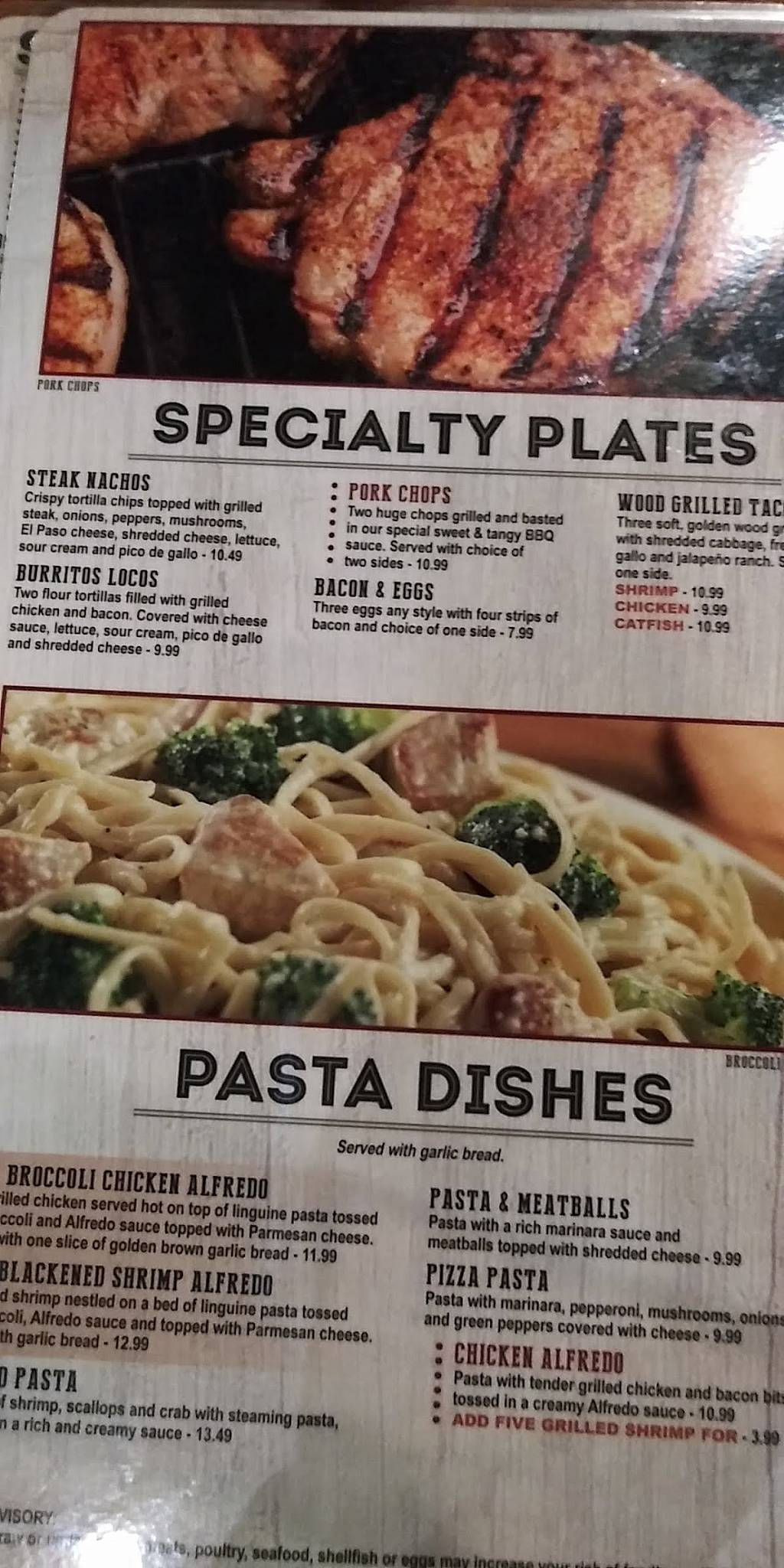 Menu at Black Stallion Steak House Restaurant, Monticello