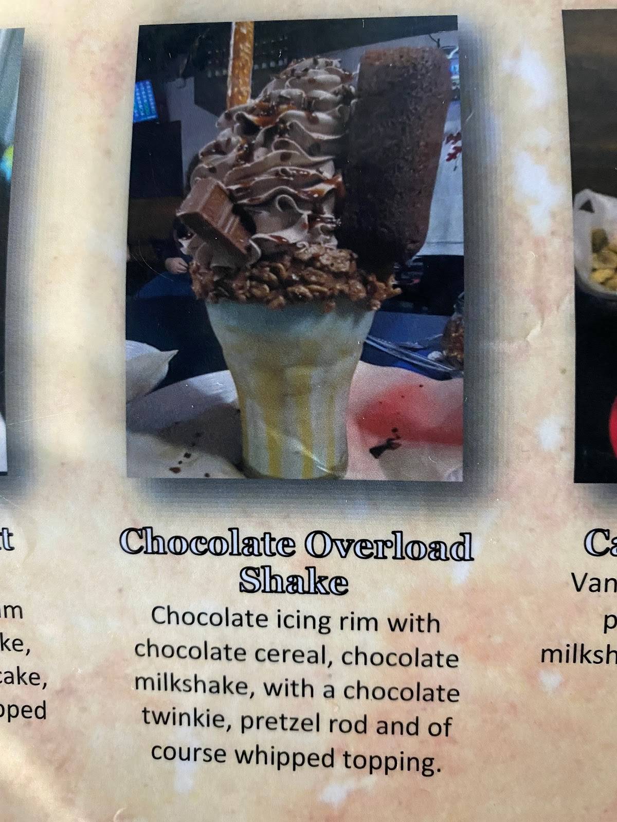 Menu at Stellian's restaurant, Central City