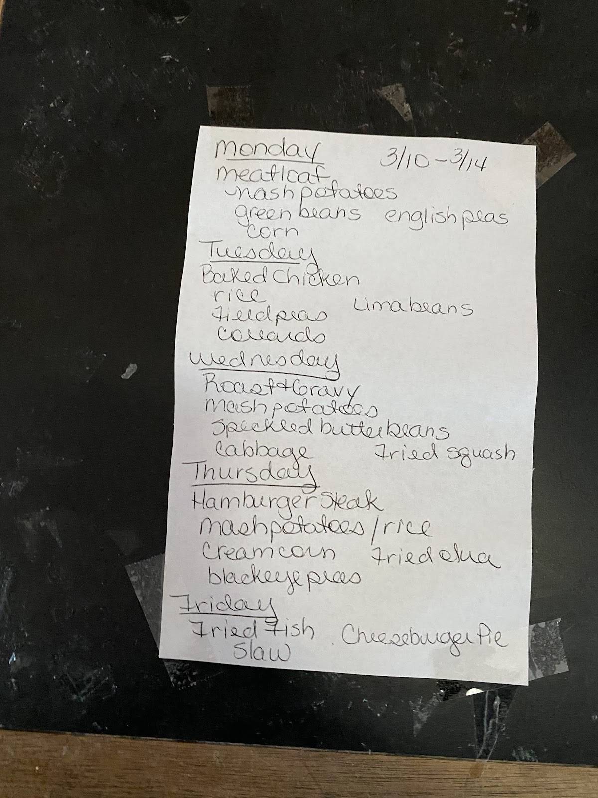 Menu at Stockyard Grill restaurant, Montgomery