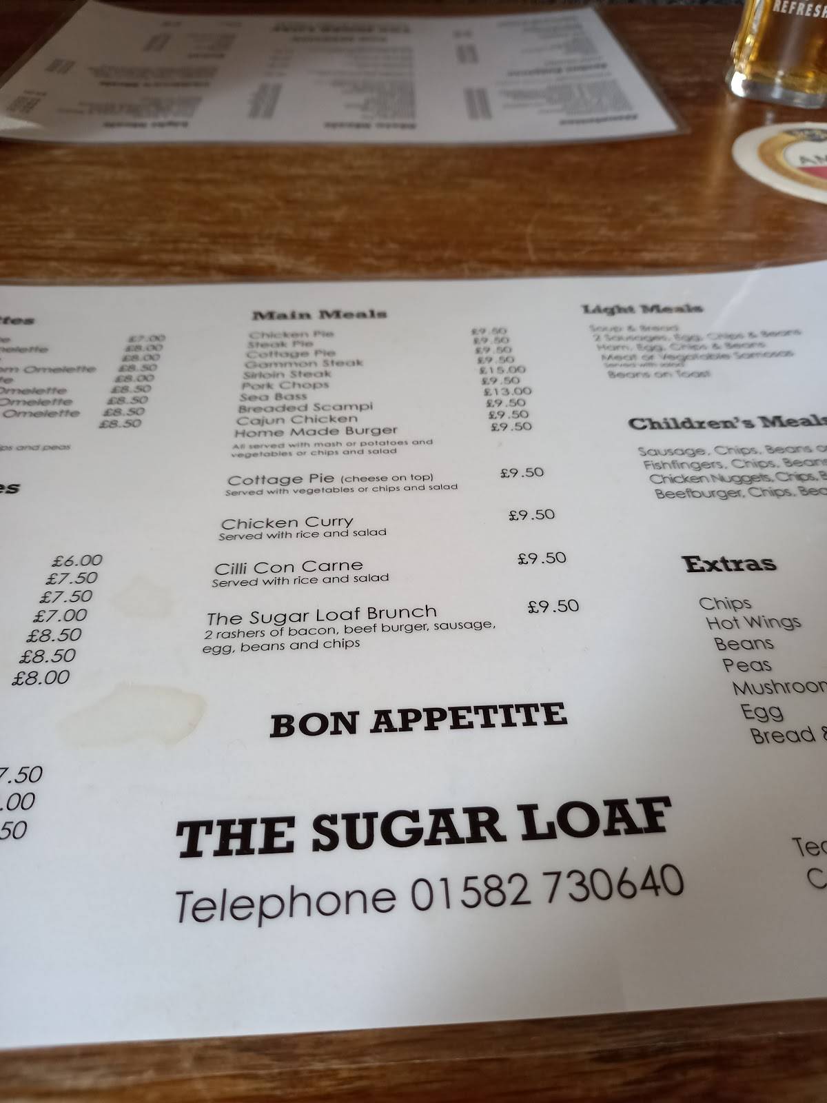Menu at The Sugar Loaf pub & bar, Luton