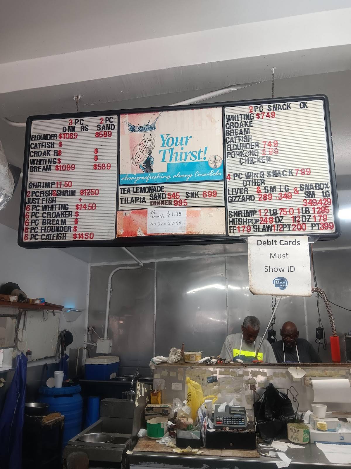 Carta del restaurante Liberty Seafood, Sumter