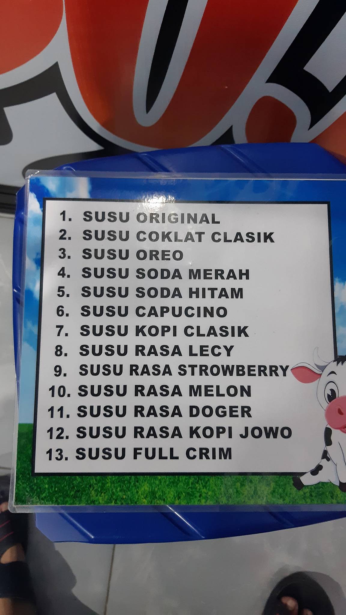 Carta del café Susu Racik Pujon, Indonesia, Jl. Jombang No.80
