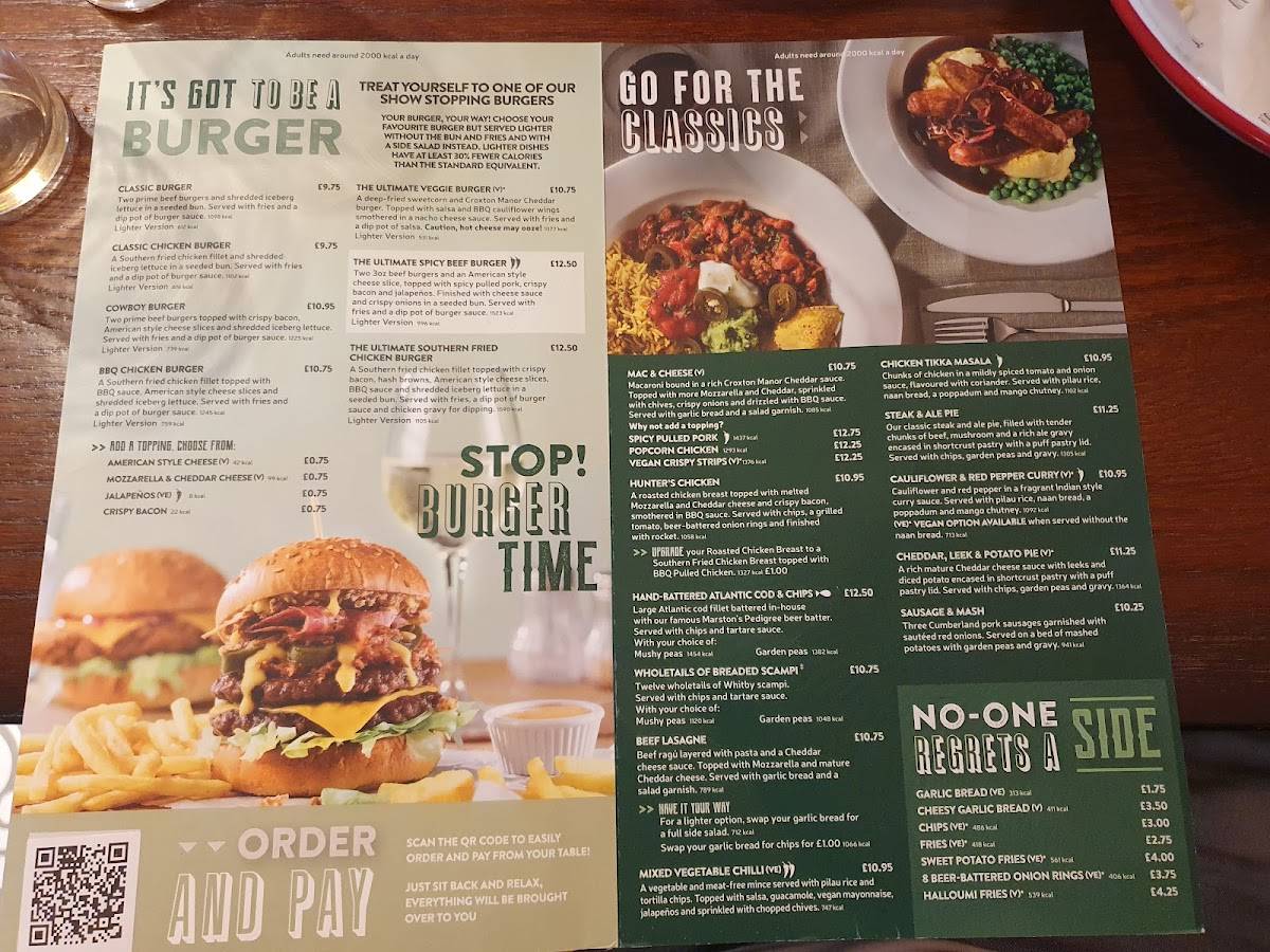 Menu at Farmer John's pub & bar, Sutton Coldfield
