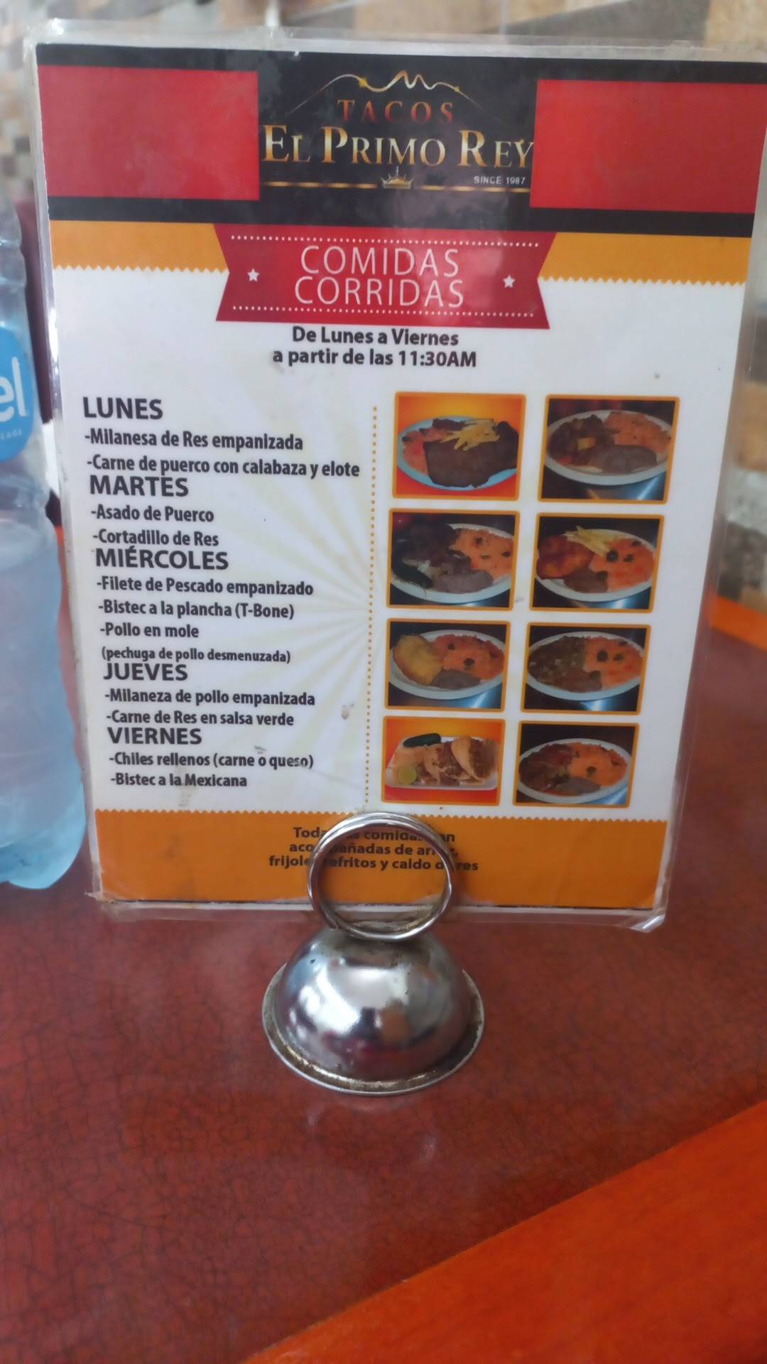Carta del restaurante TACOS EL PRIMO REY, Guadalupe, Av. Constituyentes ...