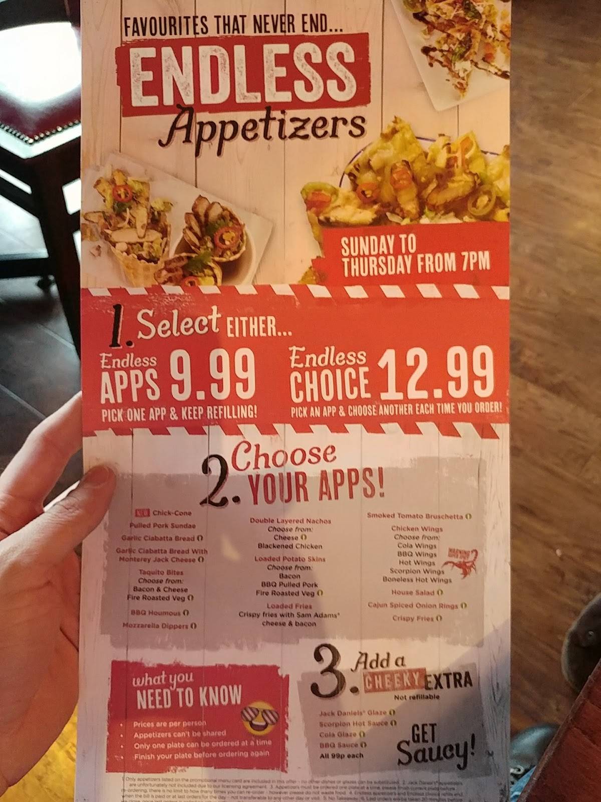 Menu at TGI Fridays - Prestwich restaurant, Prestwich, Valley Park Rd