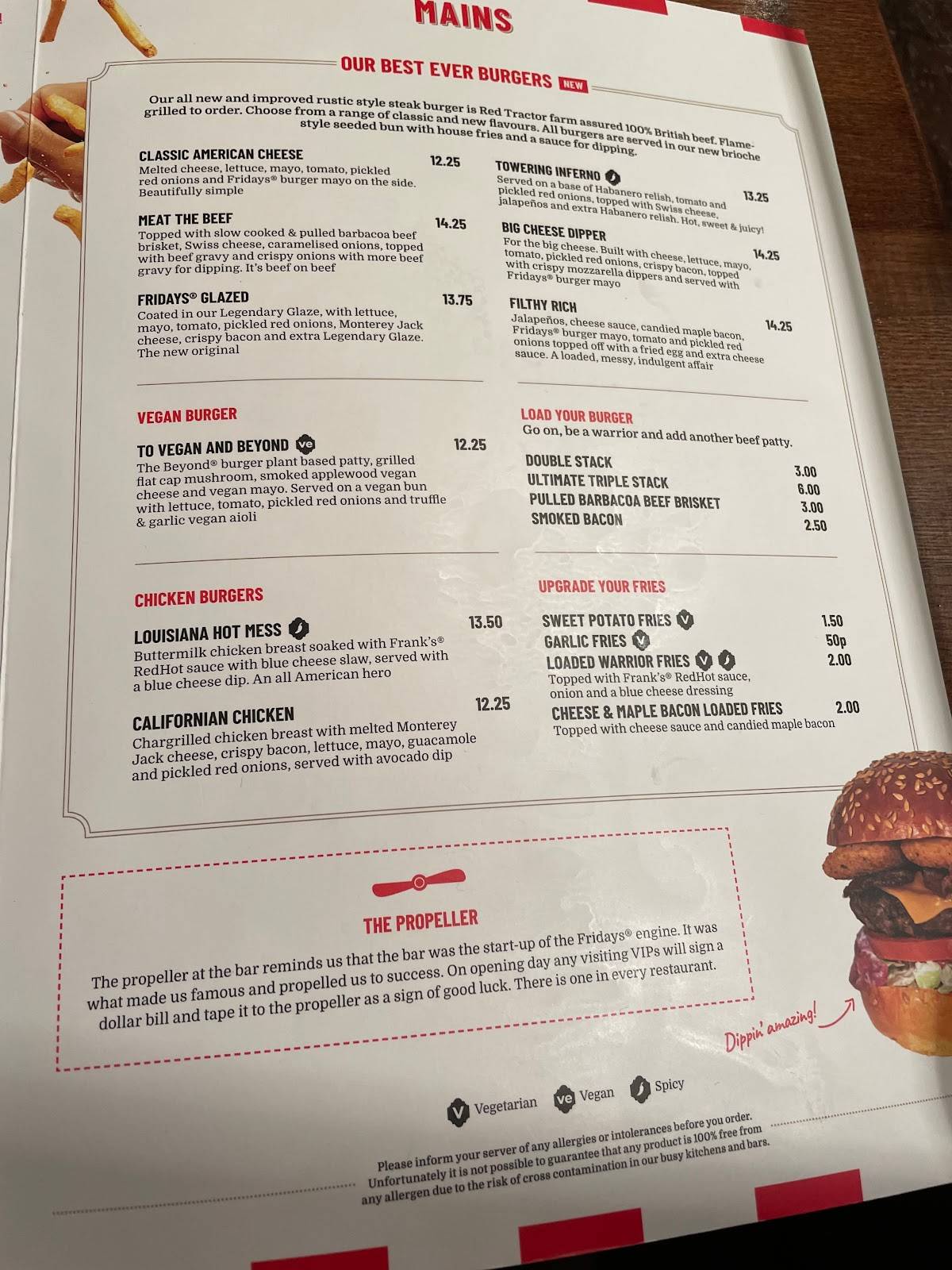 Menu at TGI Fridays - Prestwich restaurant, Prestwich, Valley Park Rd