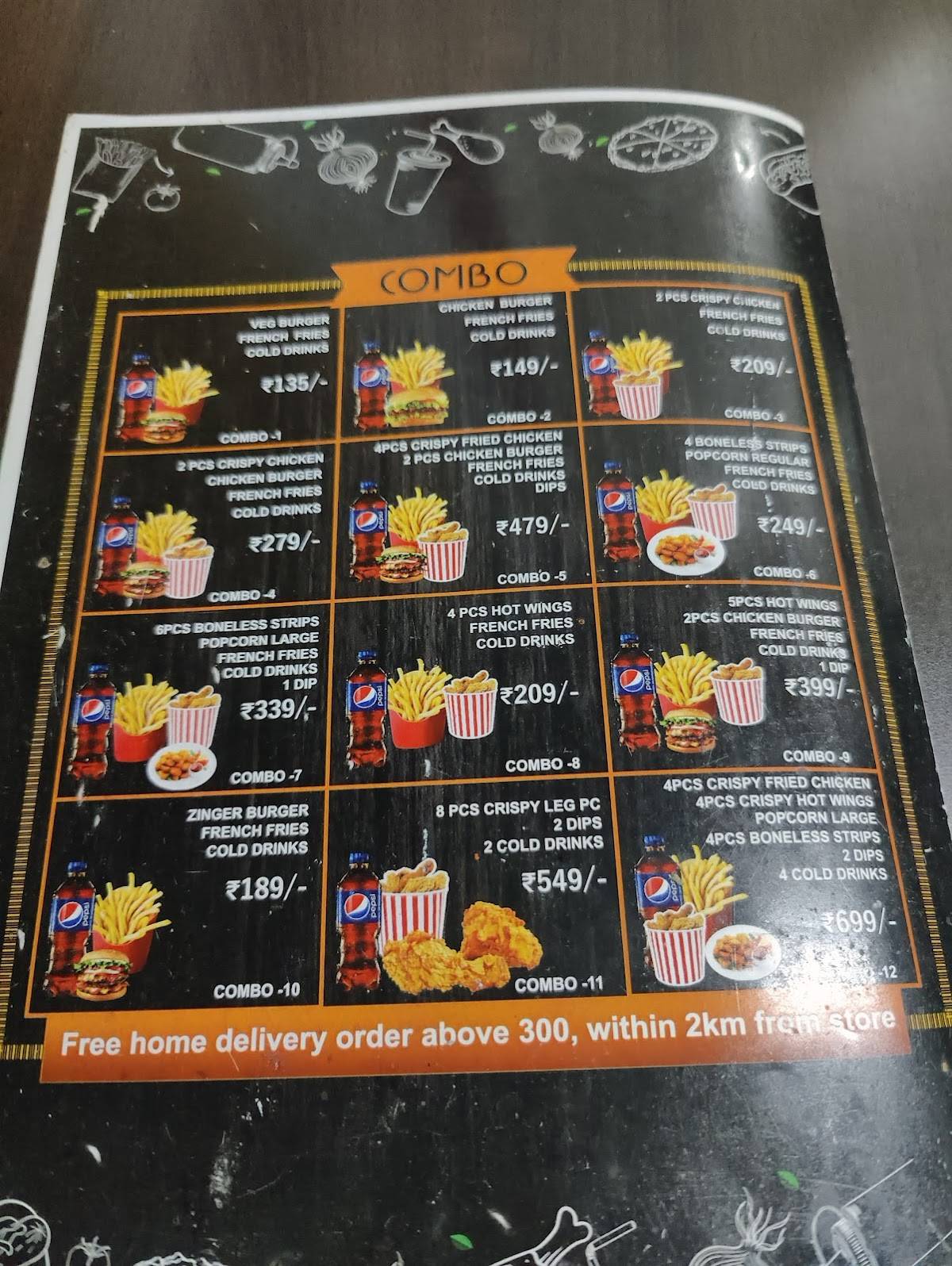 Menu at THE FRIES FACTORY, Siliguri, Panchayat Road Shiv Mandir