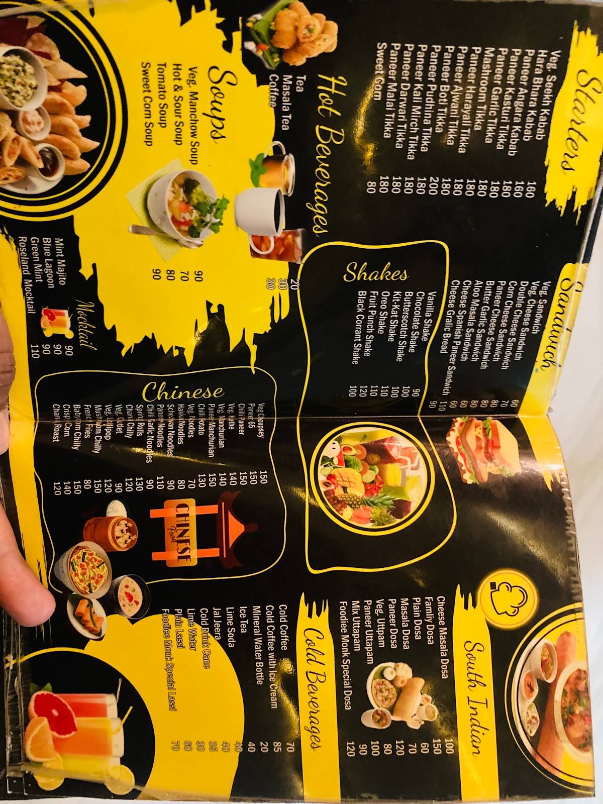 Menu at THE GURU CAFFE RESTAURANT ND LODGING, India