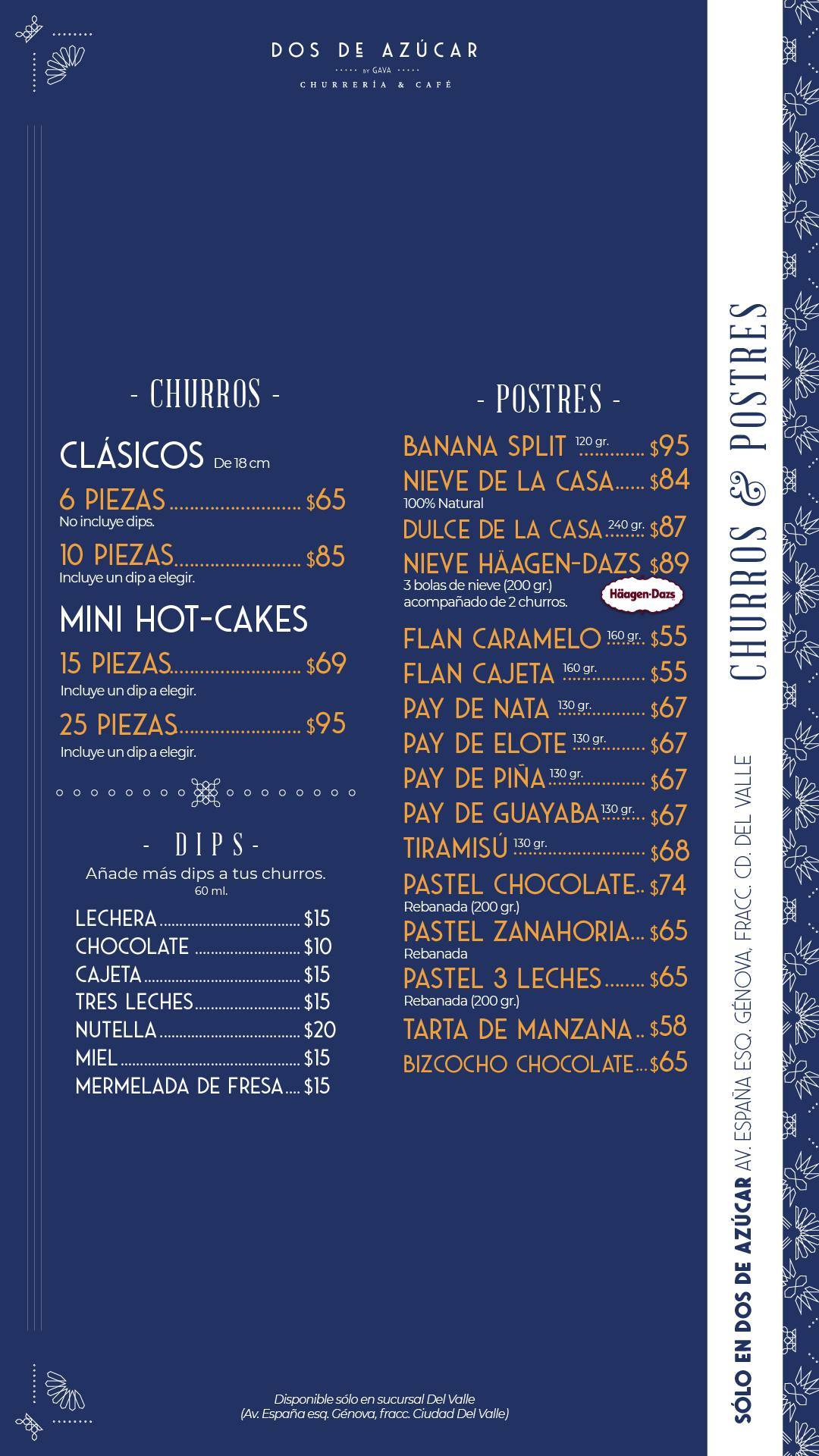 Carta del restaurante Dos De Asada, Tepic