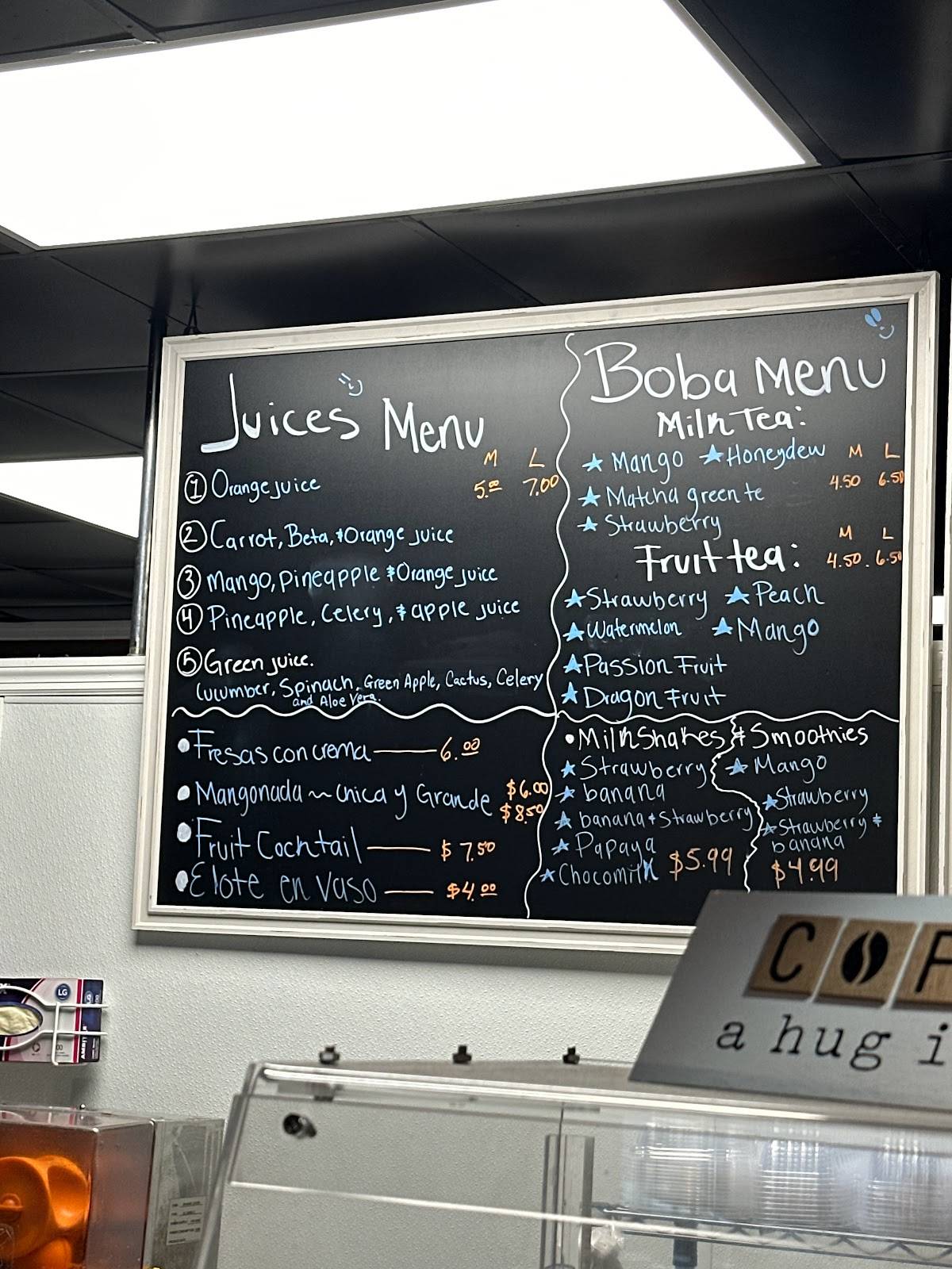 Menu at Tacos Roble restaurant, Chatsworth