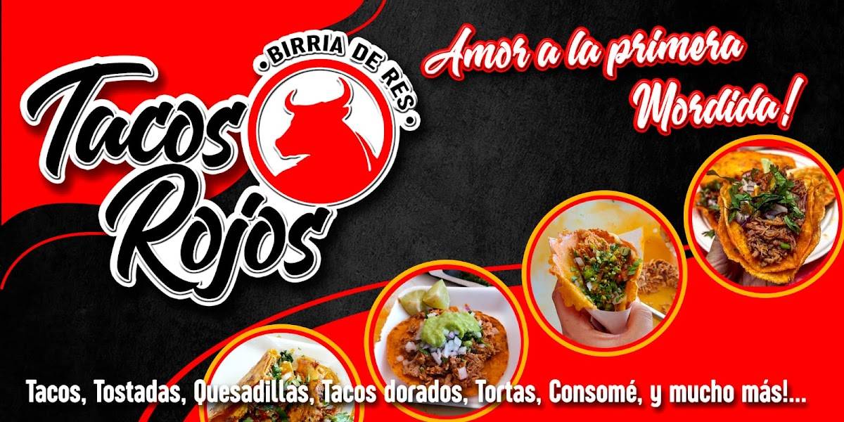 Menu at Tacos Rojos Birria De Res restaurant, Puebla City