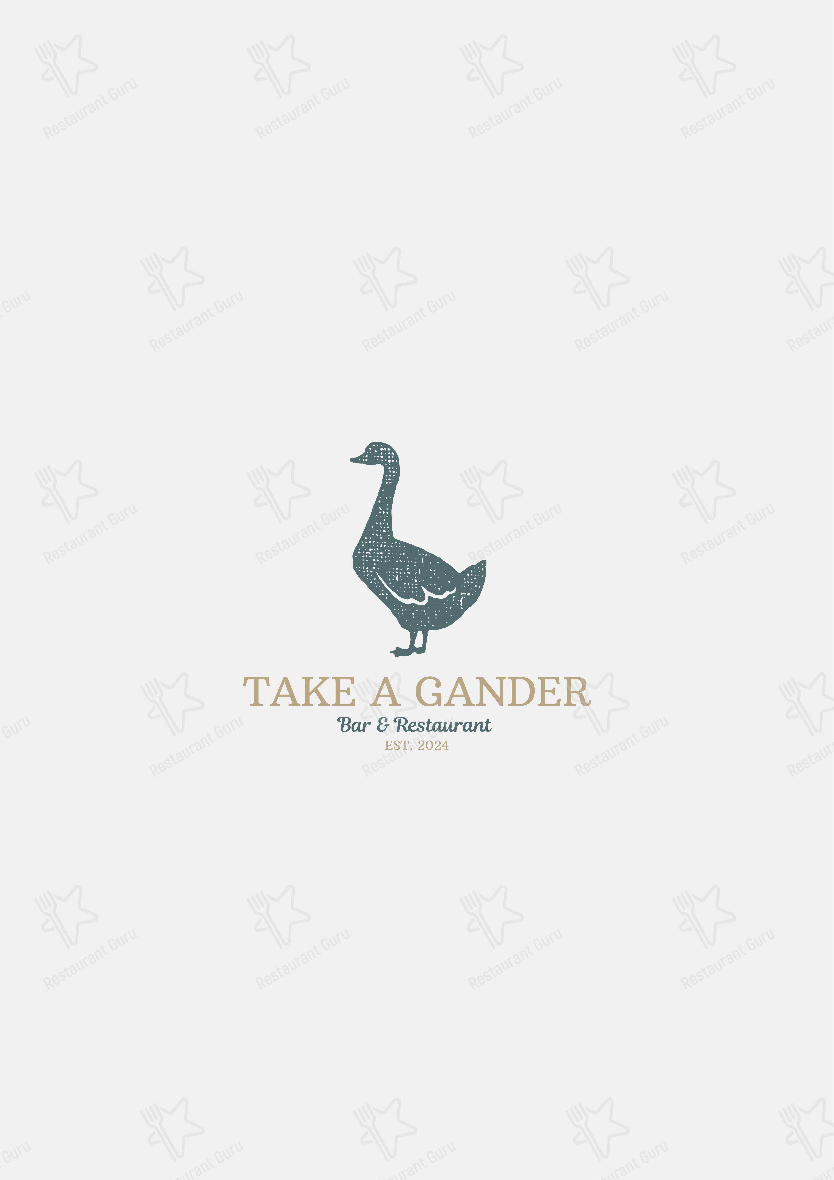 Menu at Take a Gander restaurant, Scunthorpe, 1 High St