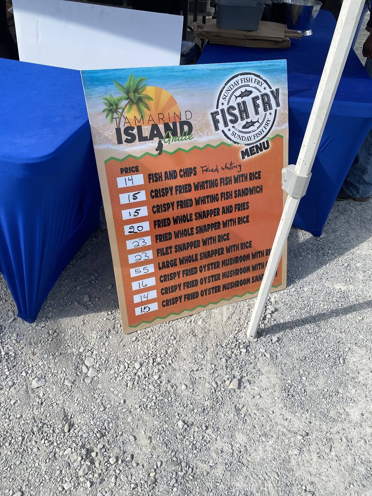 Menu at Tamarind Island restaurant, Huntsville, University Dr