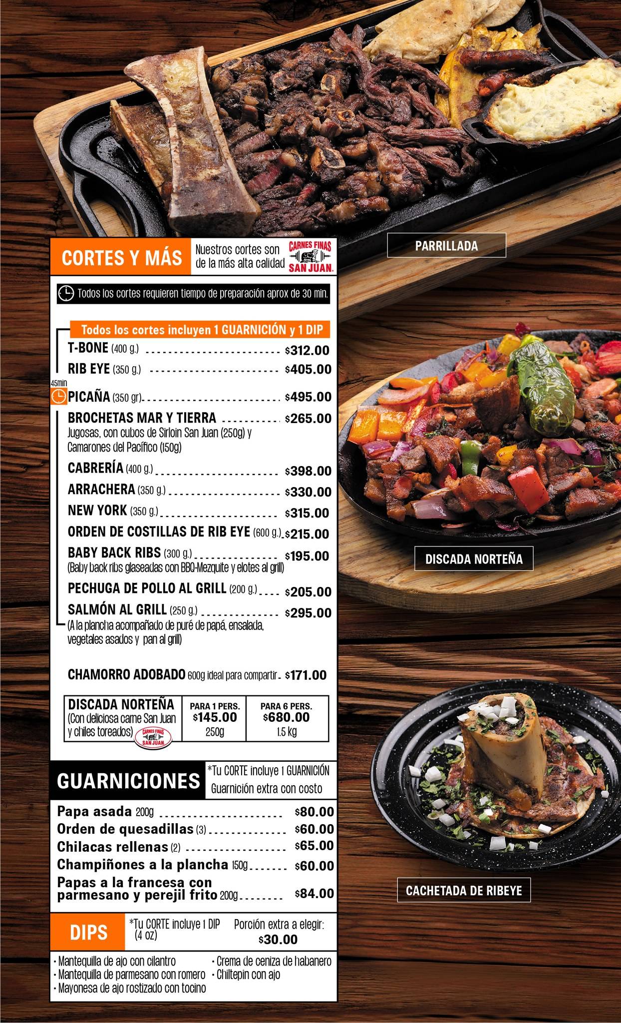 Carta de Taquito Grill Tacos & Sport Bar Durango, Durango