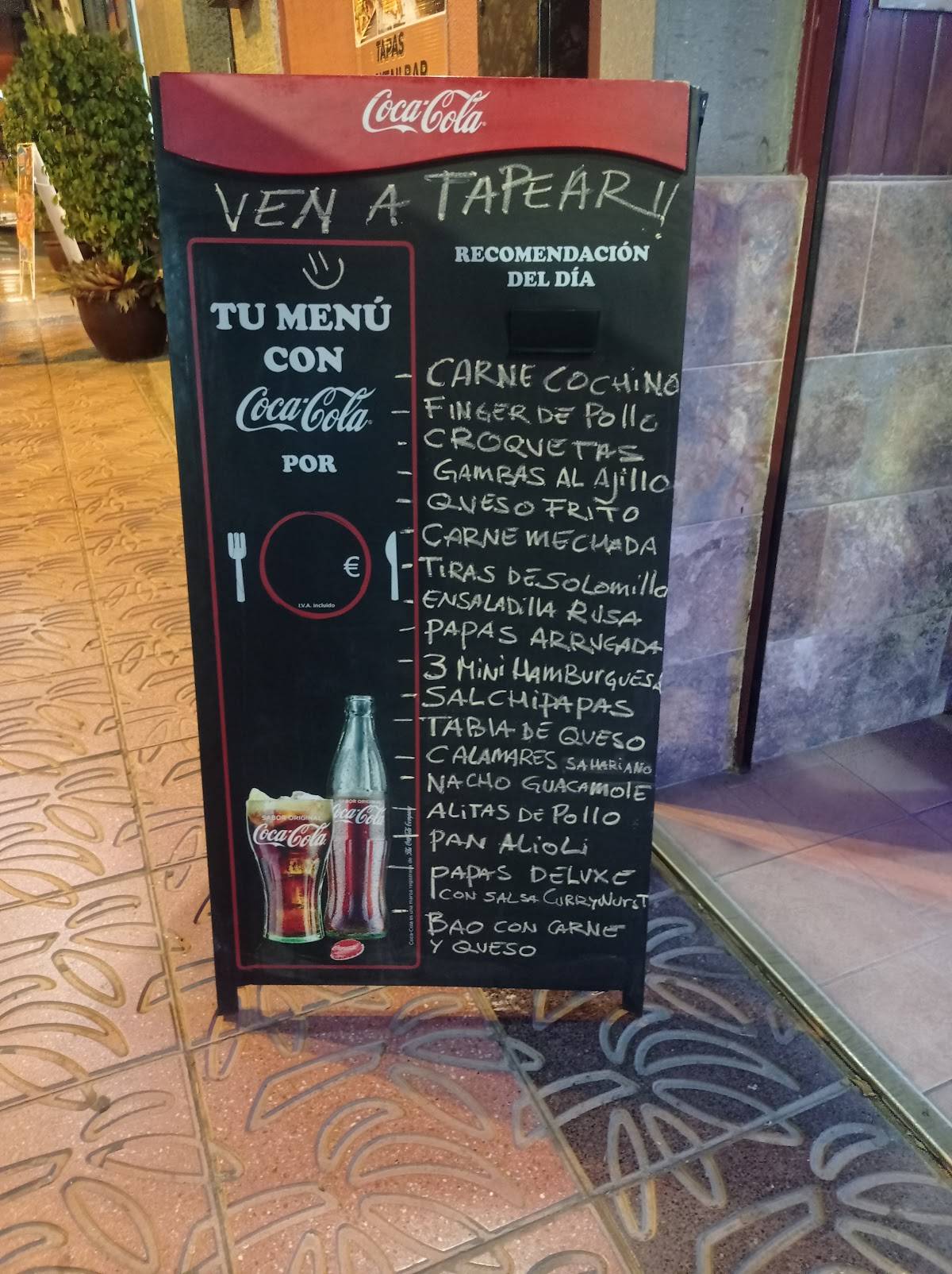 Menu at Tasquita The Lion King restaurant, Vecindario