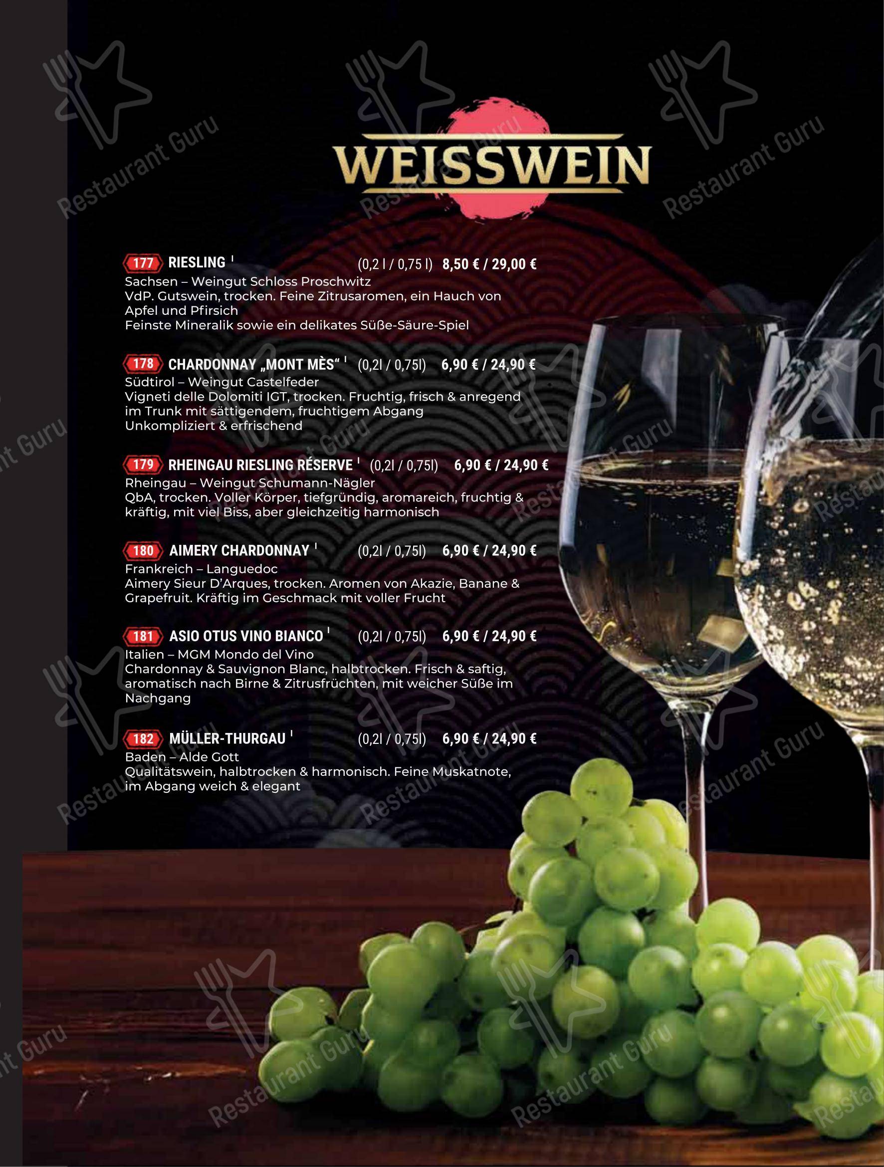 Speisekarte von Taste of Asia Germany GmbH restaurant, Chemnitz
