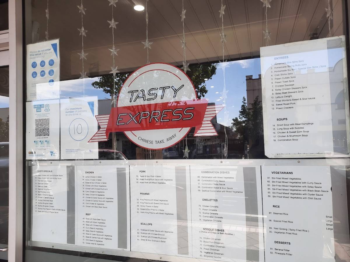 Menu at Tasty Express fast food, Horsham