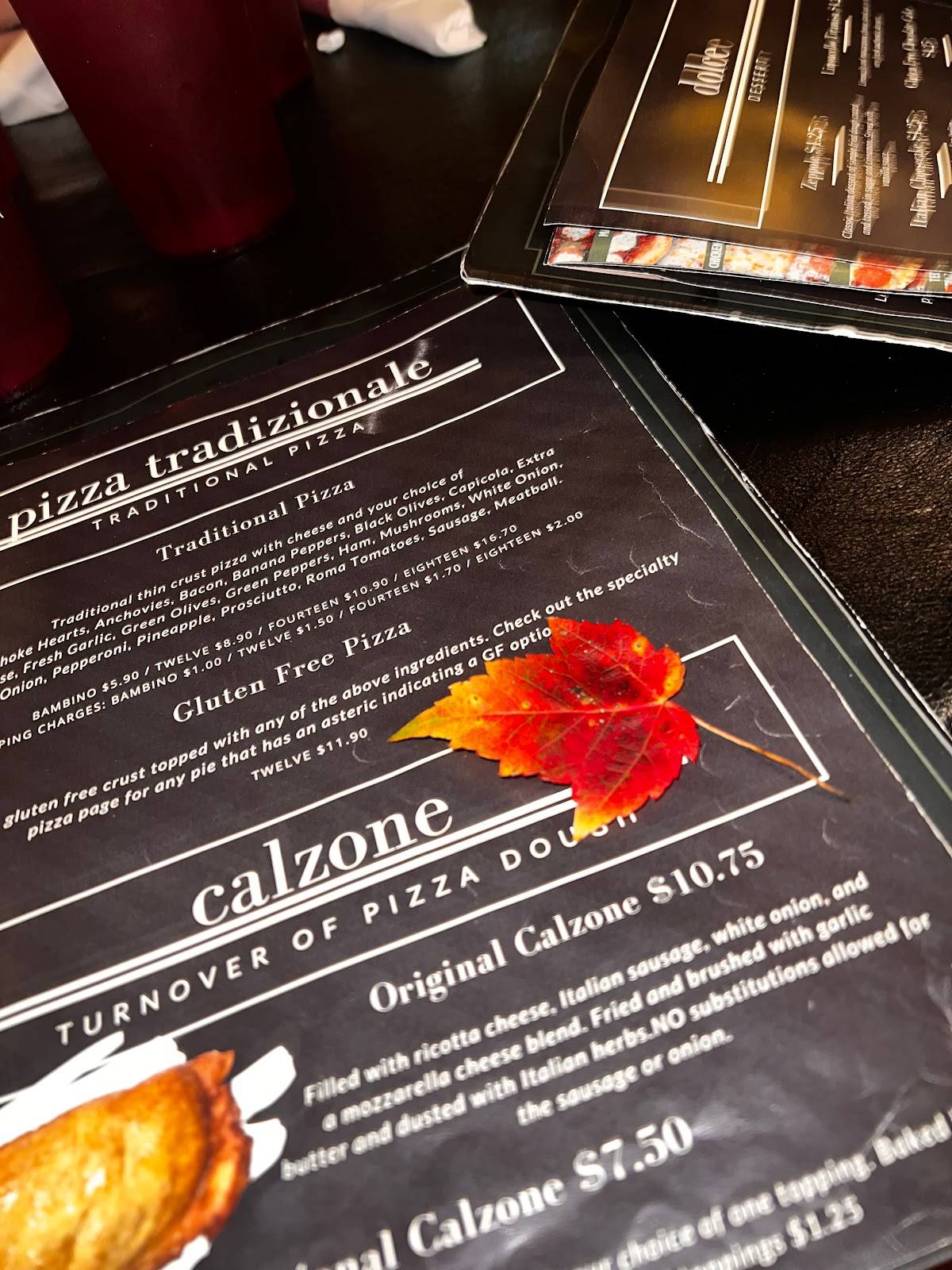 Menu at Teddy Spaghettis pizzeria, Muskegon