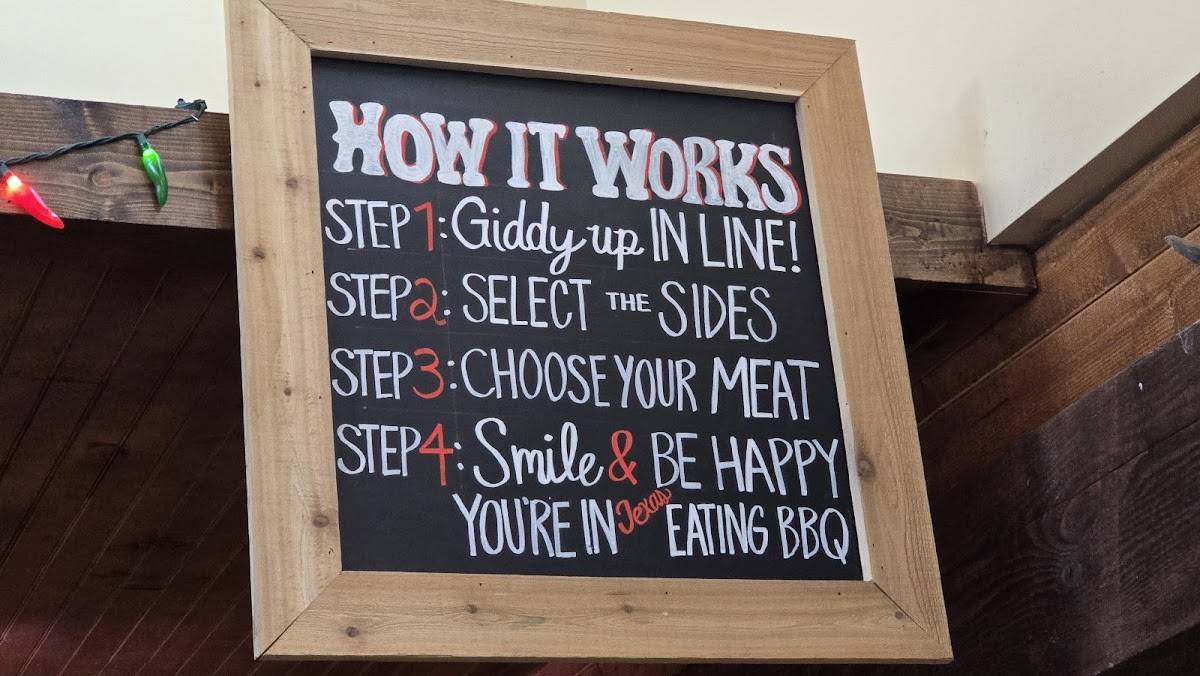 Menu at Terry Black’s Barbecue, Fort Worth