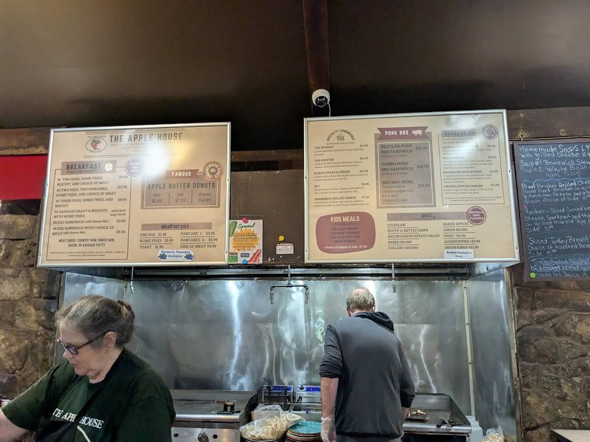 Menu at The Apple House BBQ, Linden, John Marshall Hwy