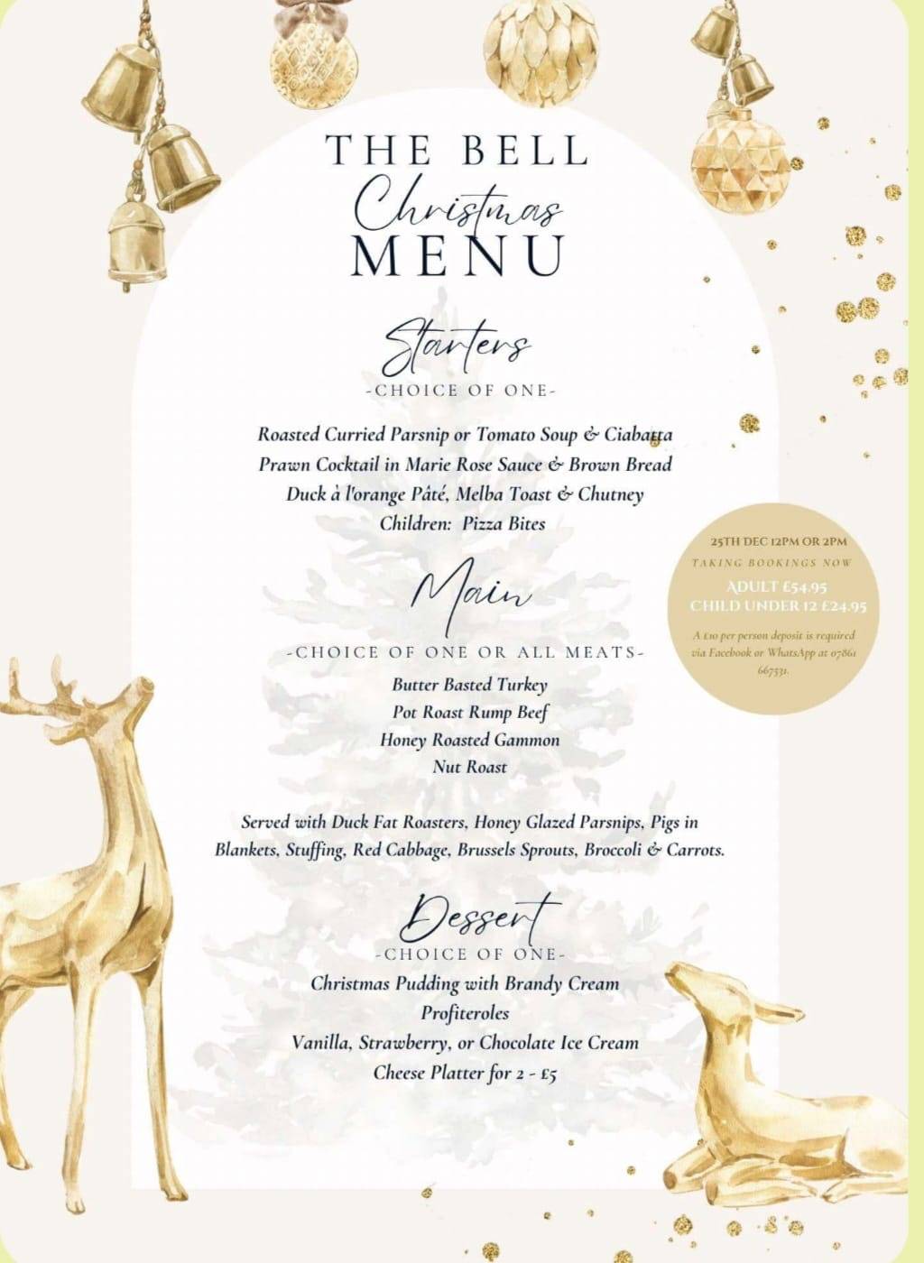 Menu at The Bell Inn Shurdington pub & bar, Cheltenham, Shurdington Rd