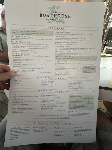 Menu at The Boathouse on Naples Bay restaurant, Naples