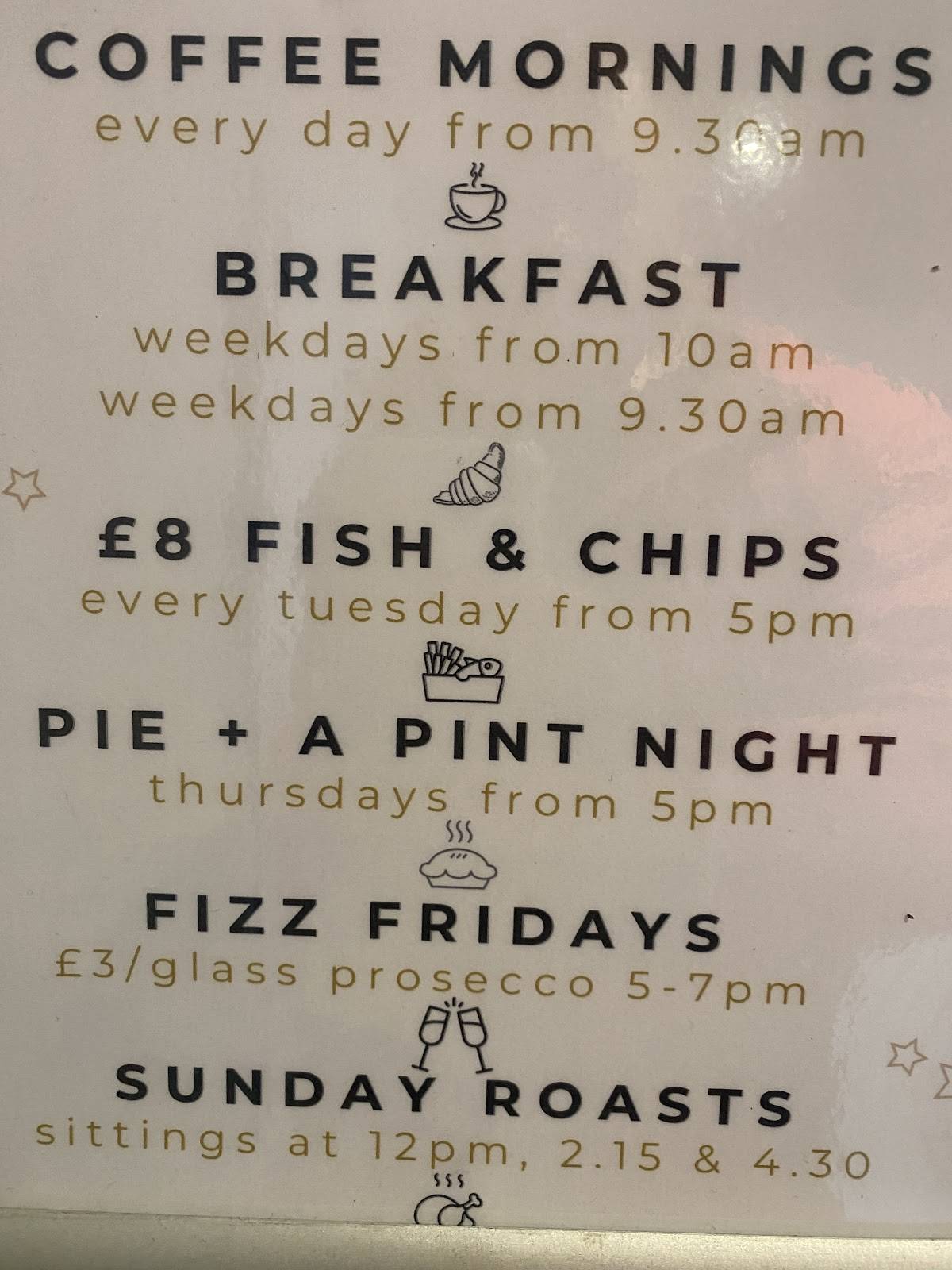 Menu at The Boot pub & bar, Rickmansworth