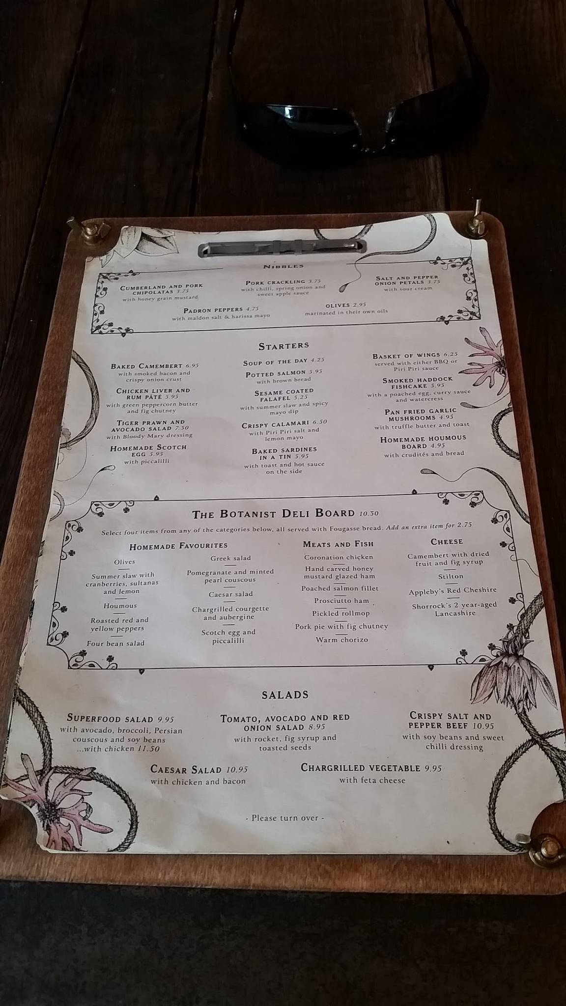 Menu at The Botanist Chester pub & bar, Chester