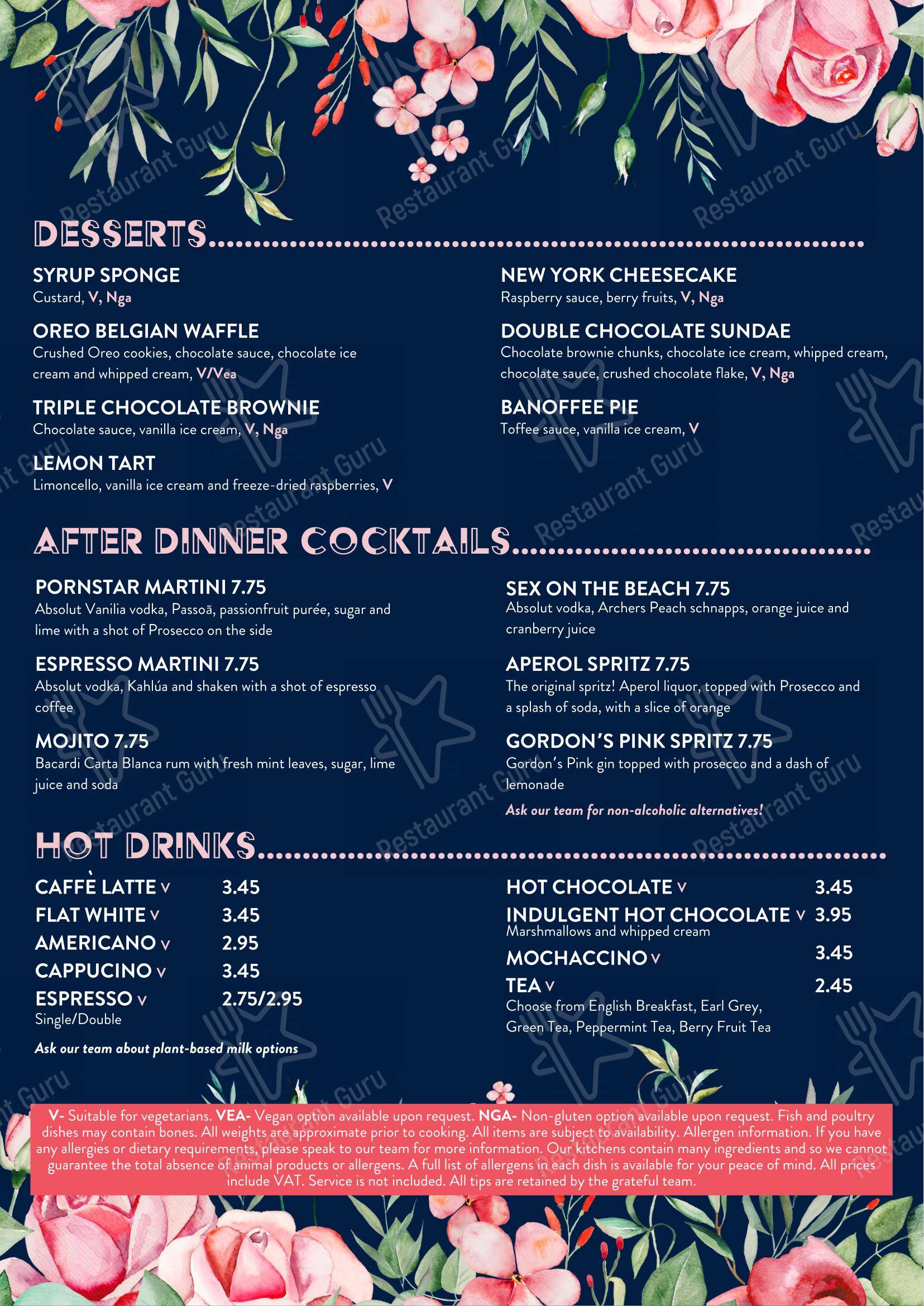 Menu at Bull pub & bar, Broxbourne