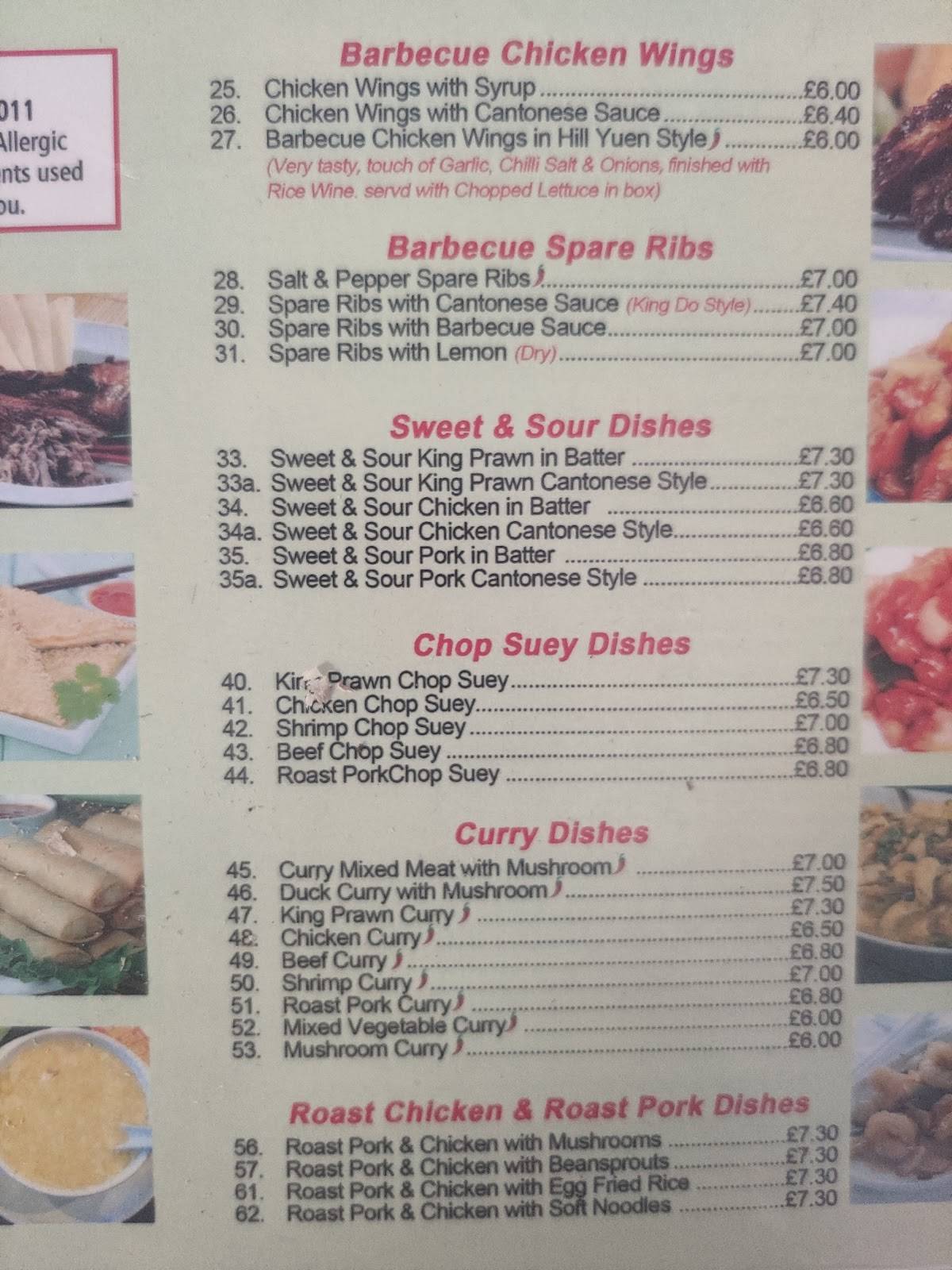 Menu at The Cabin fast food, Presteigne
