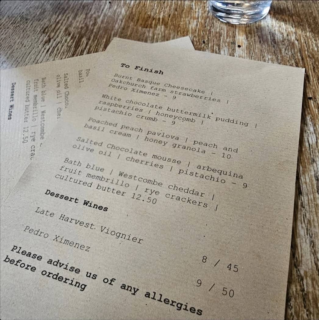 Menu at The Chequers pub & bar, Bath