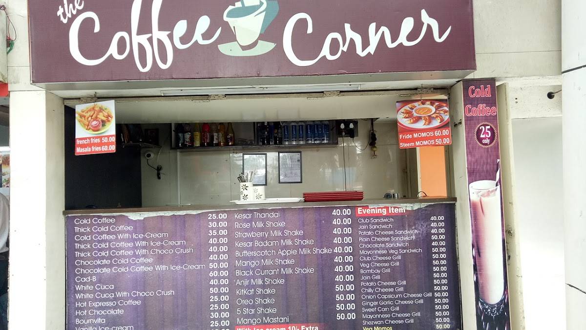 Menu at The Coffee corner, Pune, Light House