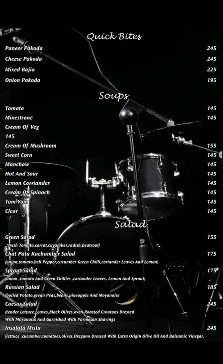 Menu at The Deep Purple, Jaipur, 27