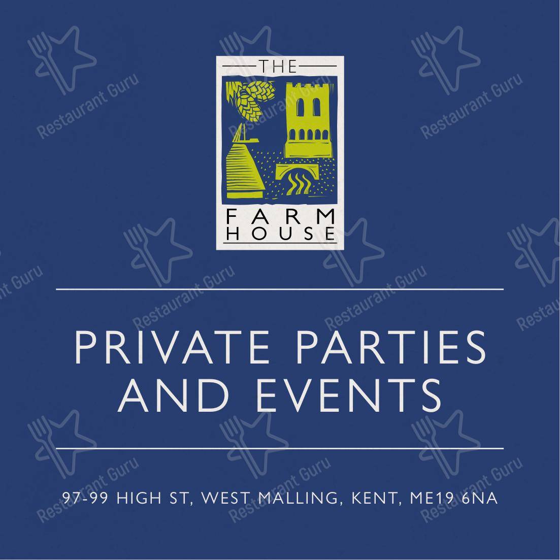Menu at The Farm House pub & bar, West Malling