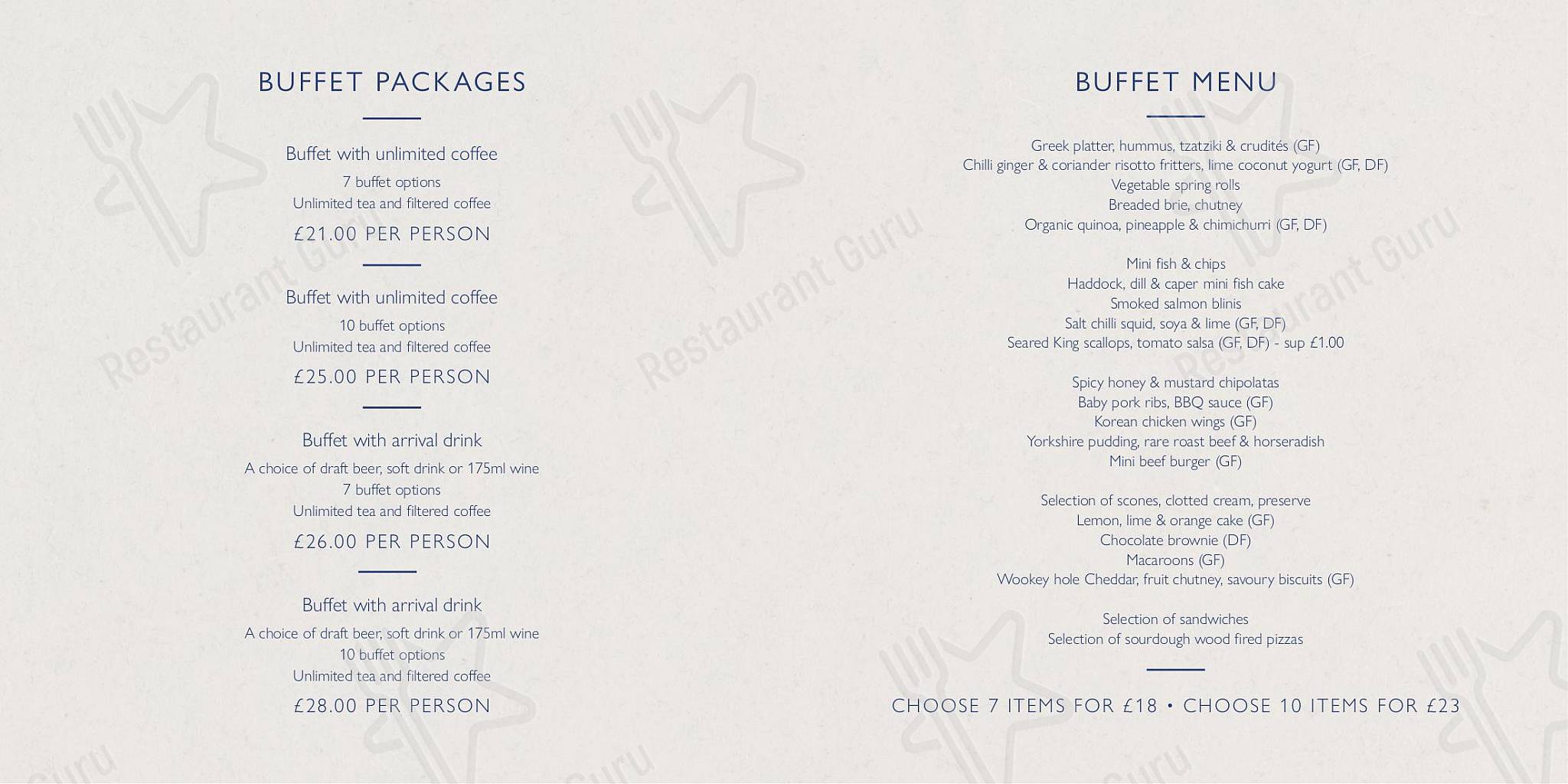 Menu at The Farm House pub & bar, West Malling