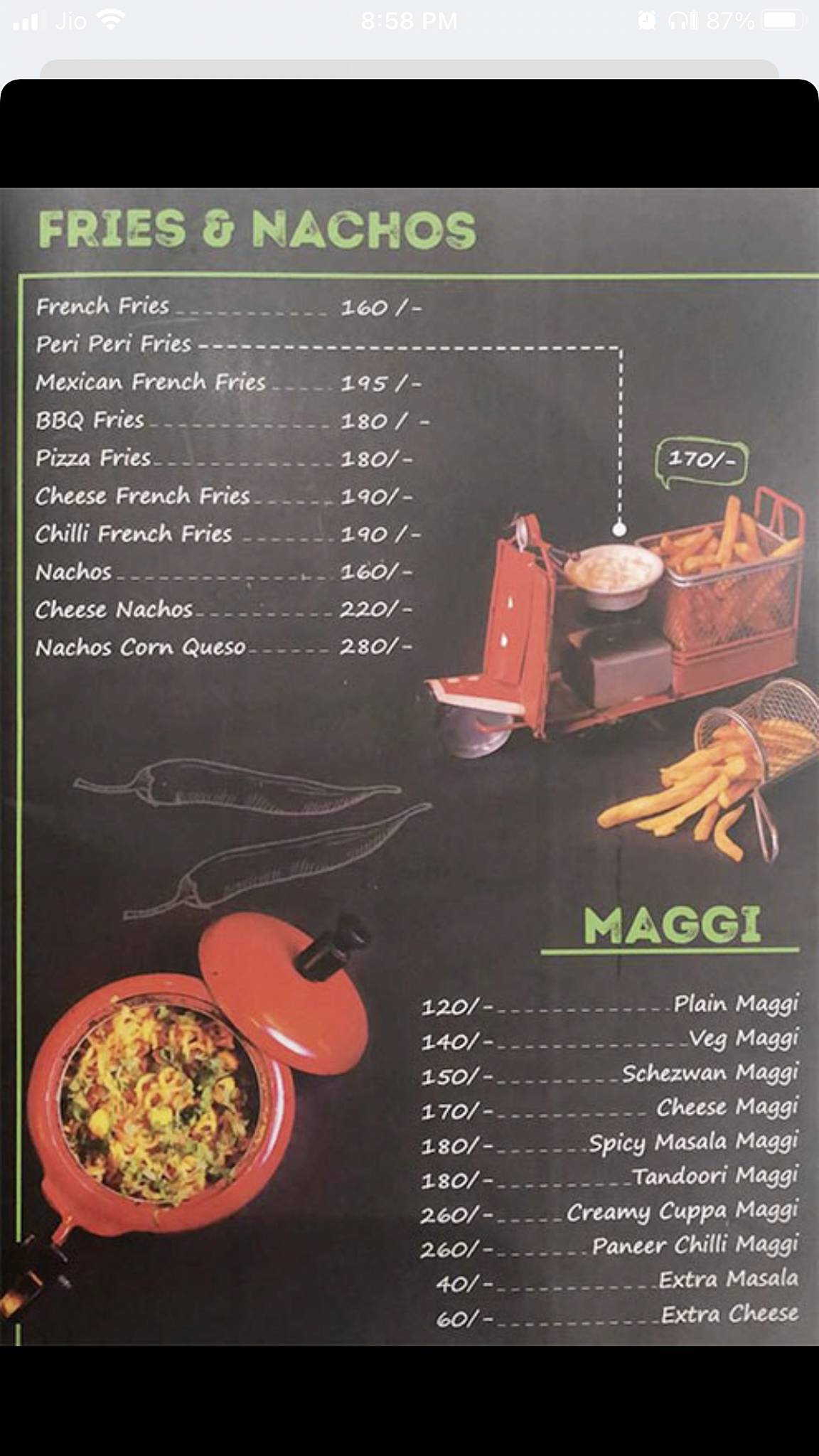 Menu at The Food Town, Mumbai, 2nd Shop