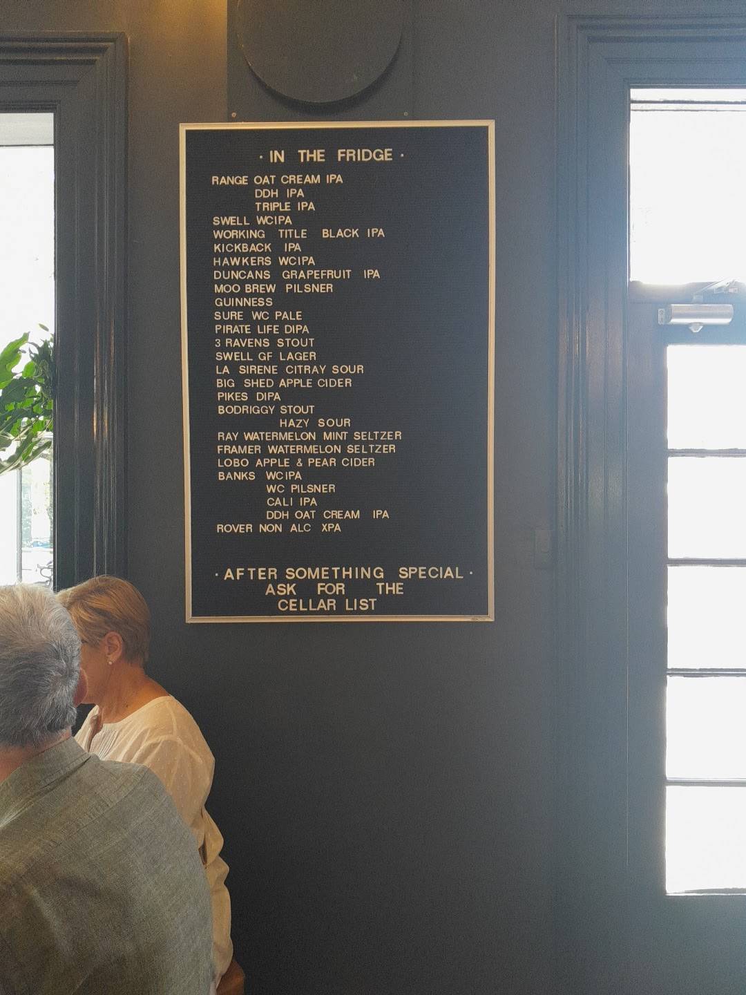 Menu at The Franklin Hotel pub & bar, Adelaide