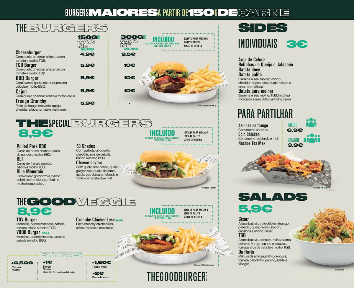 Menu em The Good Burger Ubbo restaurante, Amadora
